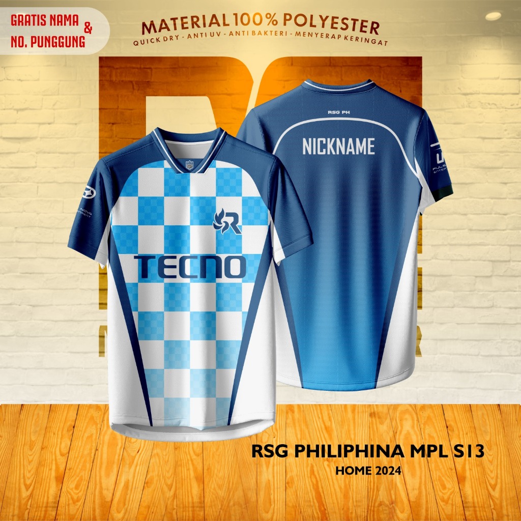 Jual Jersey/Baju RSG HOME PHILIPHINA MPL S13 2024 SUPORTER Gratis Name ...