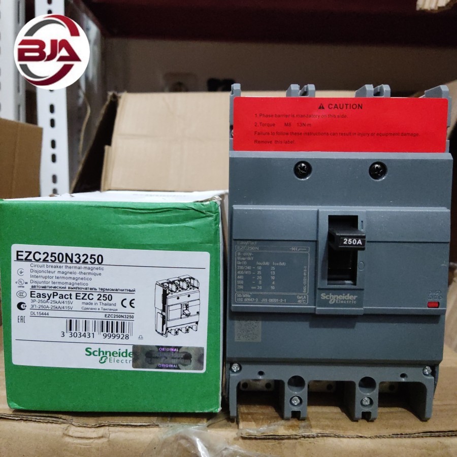Jual MCCB / BREAKER SCHNEIDER EZC250N 3Pole 100A 125A 160A 200A 225A 250A 25ka 3P 3Phase ...