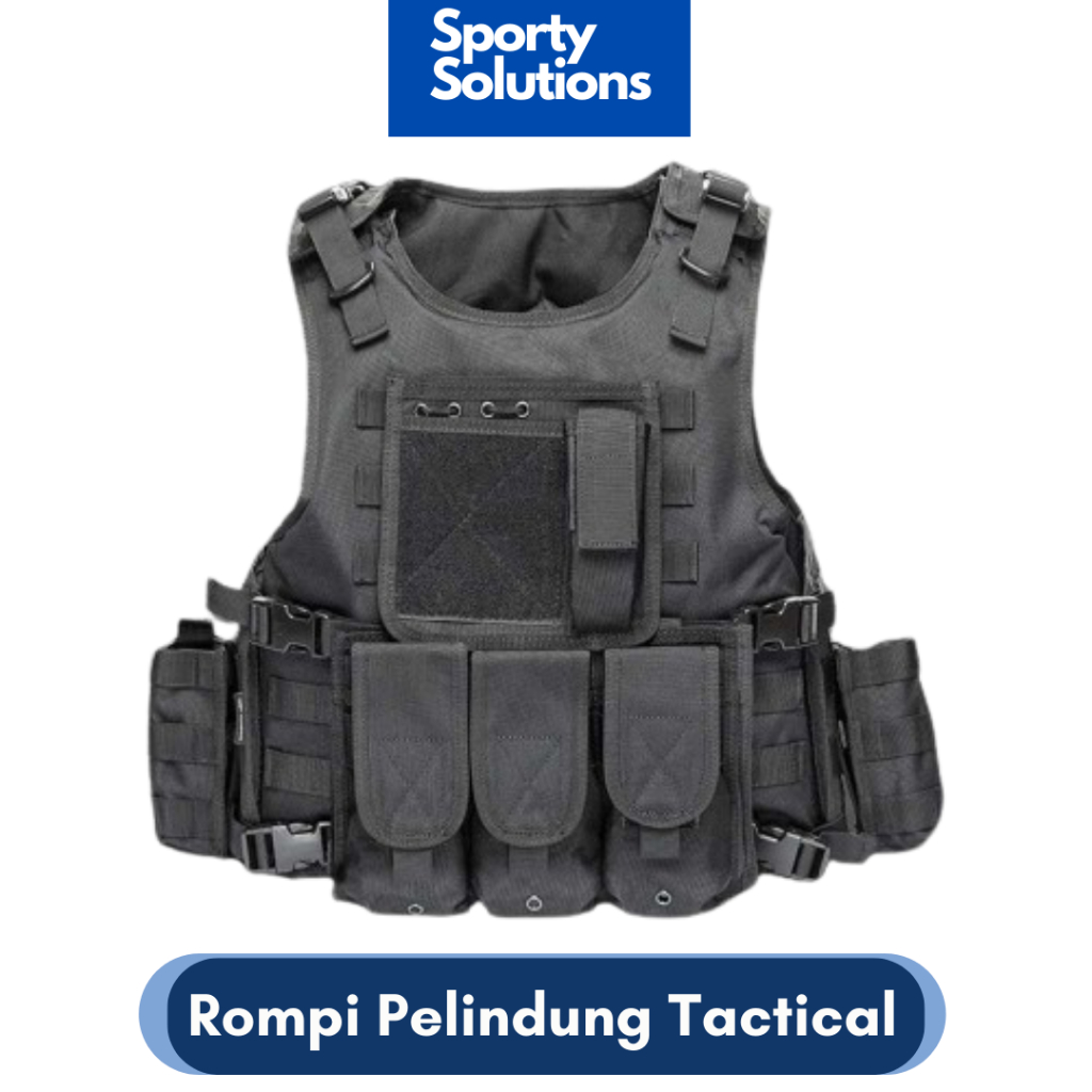 Jual Rompi Tactical Vest Tactical Body Vest Rompi Militer Airsoft ...