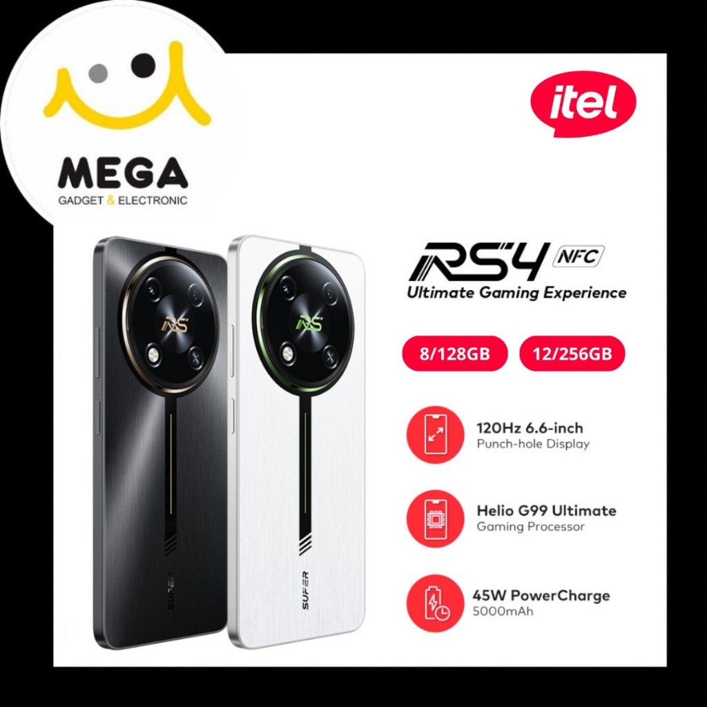 Jual Itel RS4 NFC 8/128GB – 12/256GB Garansi Resmi Itel Indonesia ...