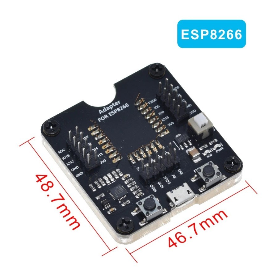 Jual ESP8266 ESP12 Downloader Programmer Burner Adapter Development | Shopee Indonesia