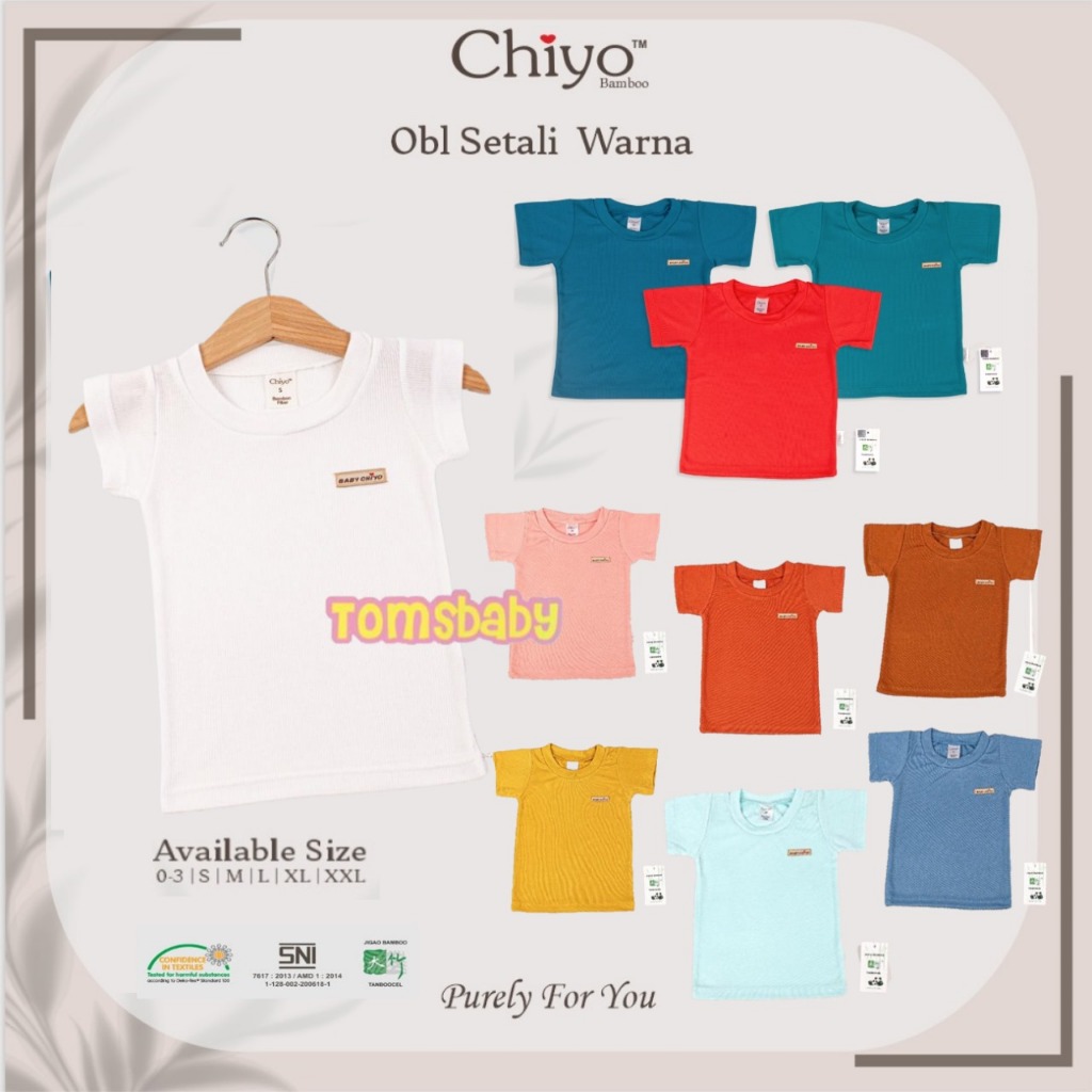 Jual [TOMS] [3-18kg] CHIYO BABY (1pcs) Oblong Cotton Rib Setali Polos ...
