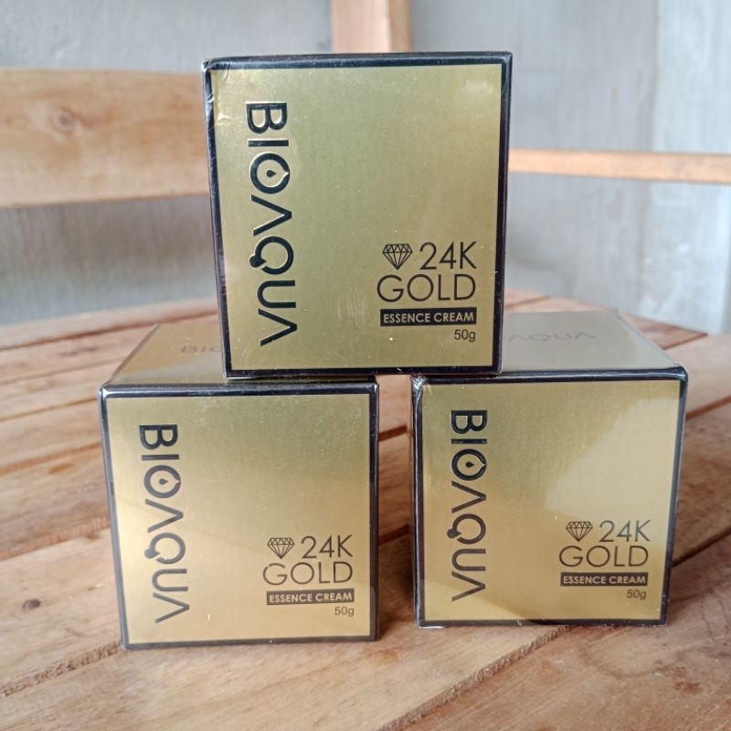 Jual [READY] BIOAQUA 24K Gold Essence Cream 50G | Shopee Indonesia