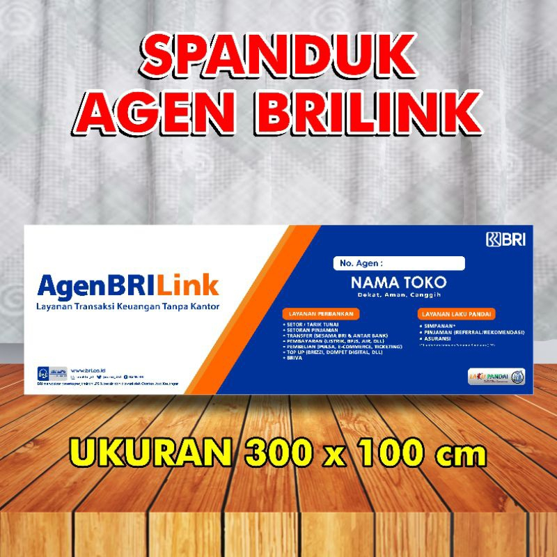 Jual Spanduk Banner BRI LINK 3 x 1 meter | Shopee Indonesia