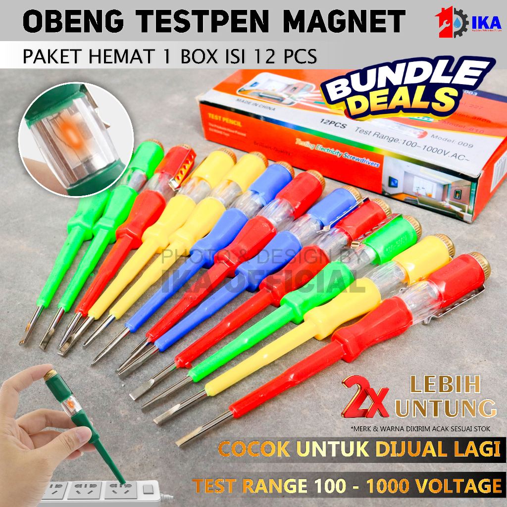 Jual GROSIR 1 BOX = 12 PCS OBENG TESPEN SHIZUKA Obeng Min/Screwdriver ...