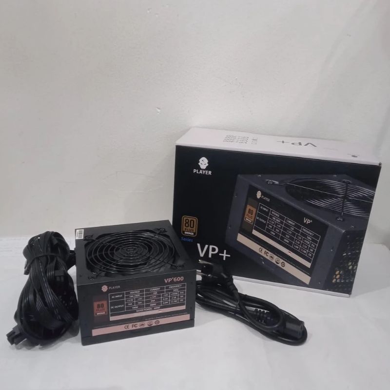 Jual PSU 600W 80+ BRONZE POWER SUPPLY PC 600WATT PLAYER BARU | Shopee ...