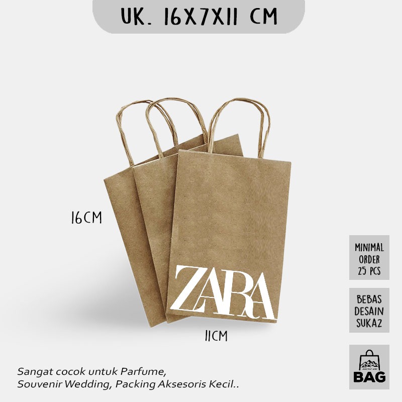 Jual (+CETAK) Paper Bag Kecil Parfume Uk. 16x7x11 CM / Paper Bag Kado ...