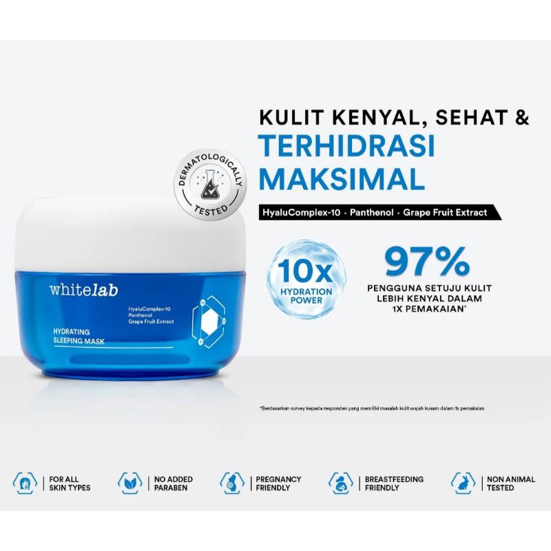 Jual WHITELAB Hydrating Sleeping Mask (PL & ORI) | Shopee Indonesia