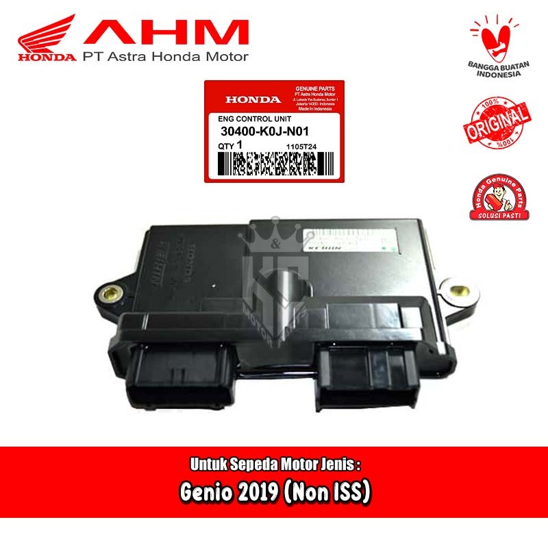 Jual 30400 K0J N01 ECU ECM CDI Honda Genio 2019 - 2021 Non ISS Idling Original AHM | Shopee ...