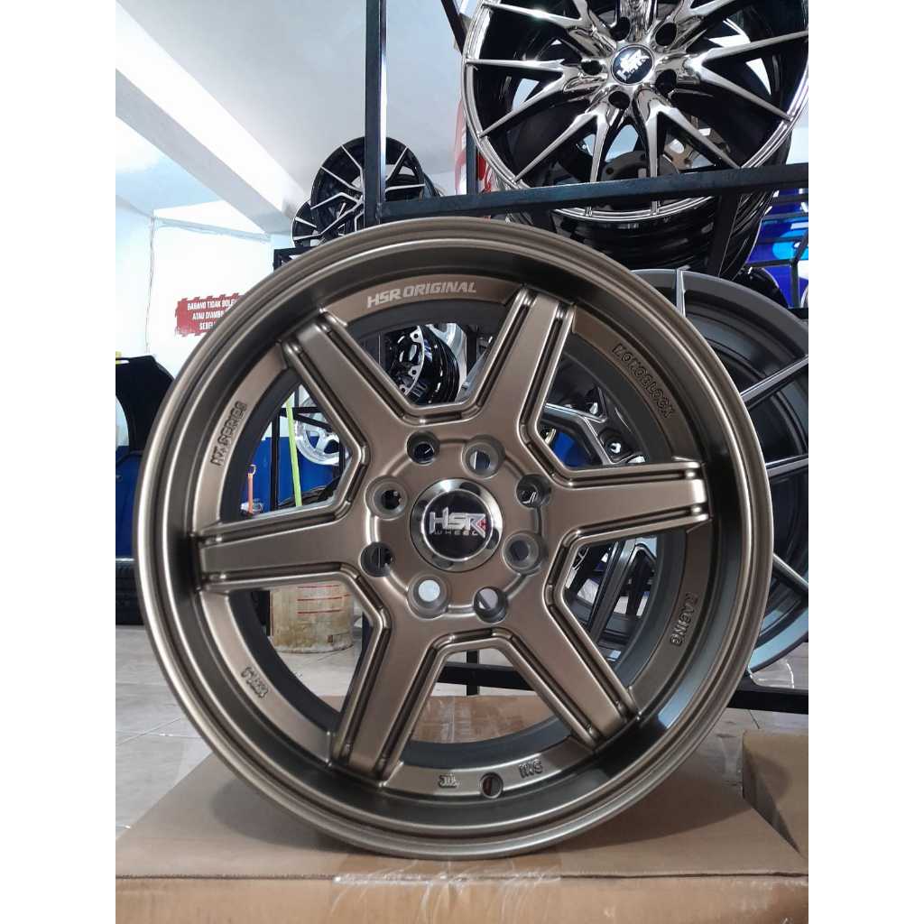 Jual Velg HSR R15 Rata Body Hole 8 Bronze Buat Avanza,Xenia,Brio,Masda2 ...