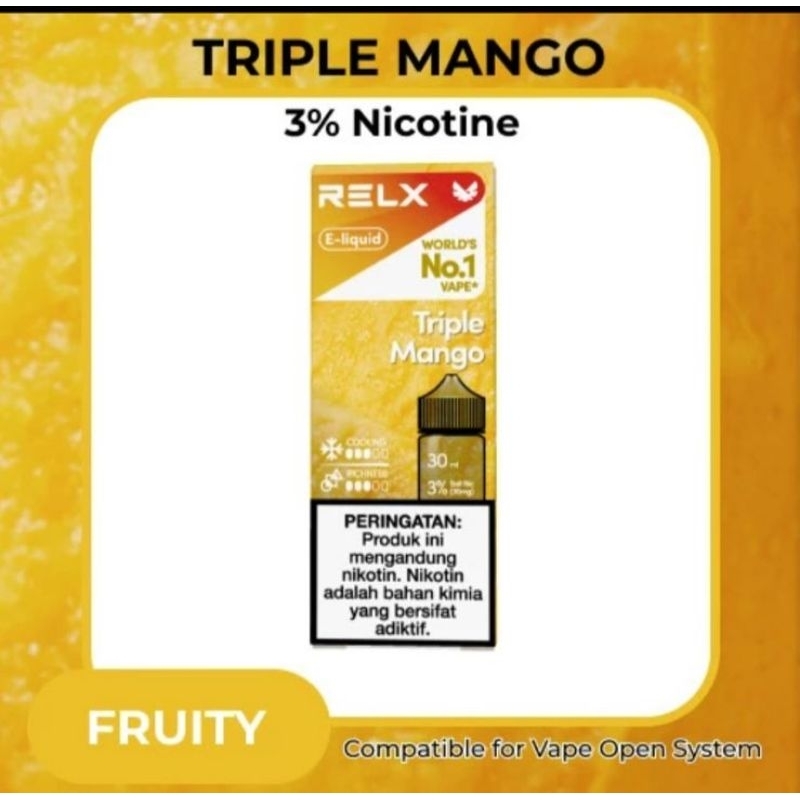 Jual RELX Liquit Saltnic Isi Ulang / Reffil 30ml Nic 3% | Shopee Indonesia