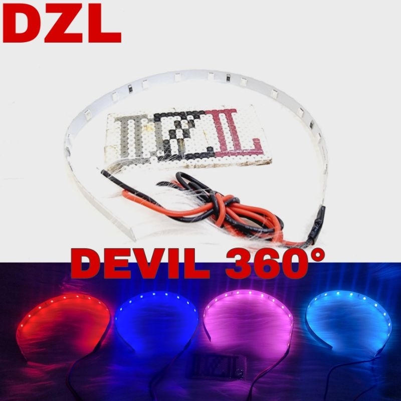 Jual Lampu led devil 360 demon biled projector devil eye projie 2.5 ...
