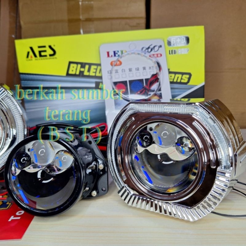 Jual biled 3 inch aes original ux - 3 triple laser combo hemat paket ...