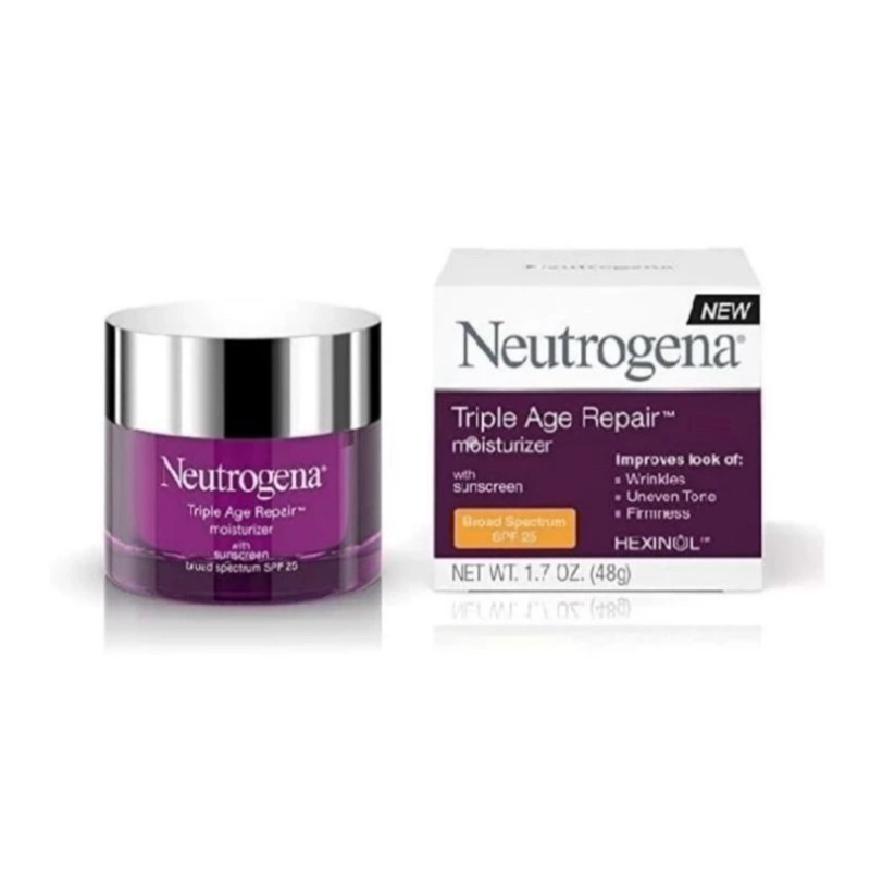 Jual NEUTROGENA TRIPLE AGE REPAIR ANTI AGING DAILY MOISTURIZER 48 GRAM ...