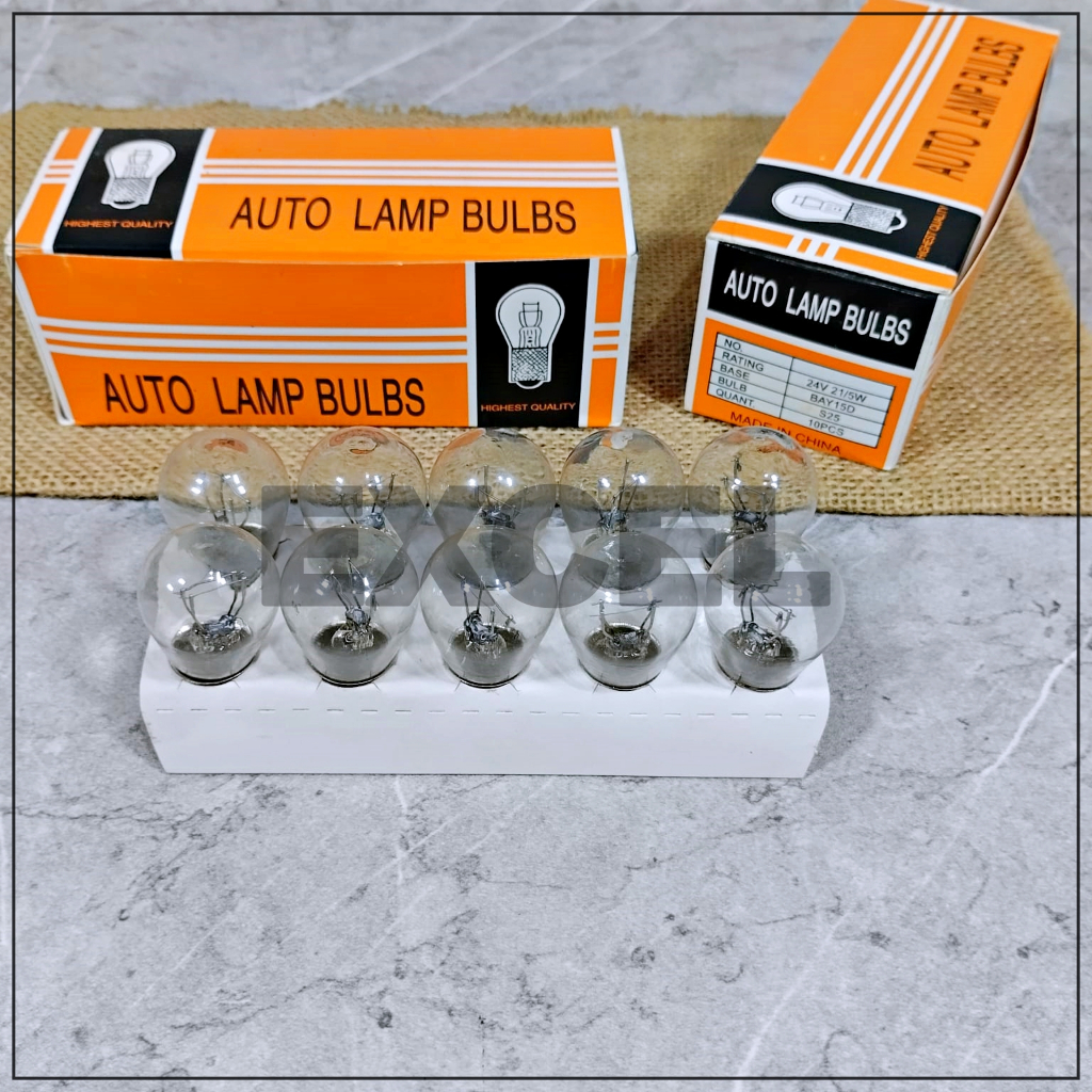 Jual BOHLAM LAMPU SEIN SEN STOP REM 12V 24V KAKI 1 & 2 - BAY15D BA15S ...