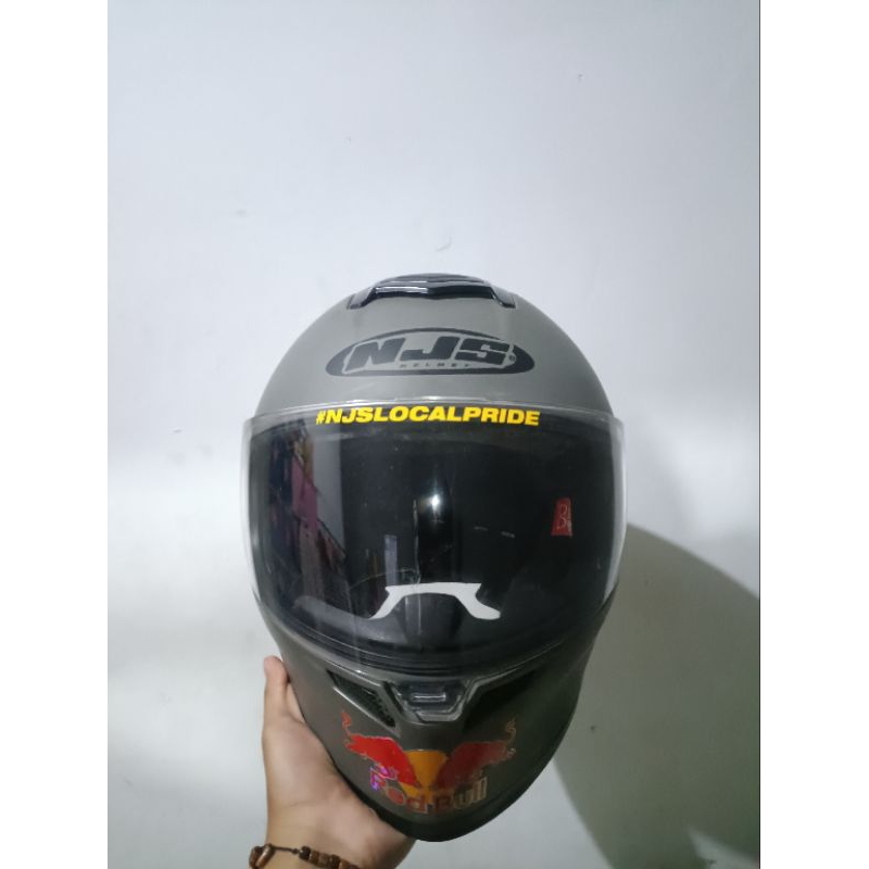 Jual HELM NJS ZX-1R Solid Stone Gray Doff | Shopee Indonesia
