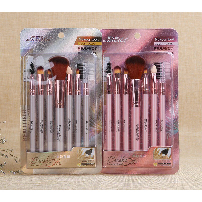 Jual Kuas Set Makeup / Makeup Brush Set isi 7 pcs Premium | Shopee ...