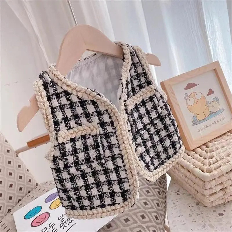 Jual Favorile.id | Tweed Vest / Rompi Fashion Anak Perempuan / Vest ...