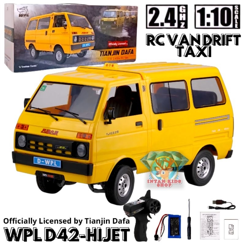 Jual MAINAN ANAK REMOTE CONTROL RC VAN DRIFT 1:10 WPL D42 CLASSIC HIJET ...