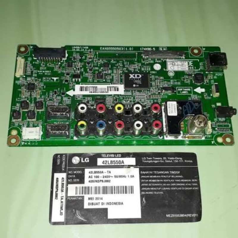 Jual mb-mainboard tv led LG 42LB550A | Shopee Indonesia