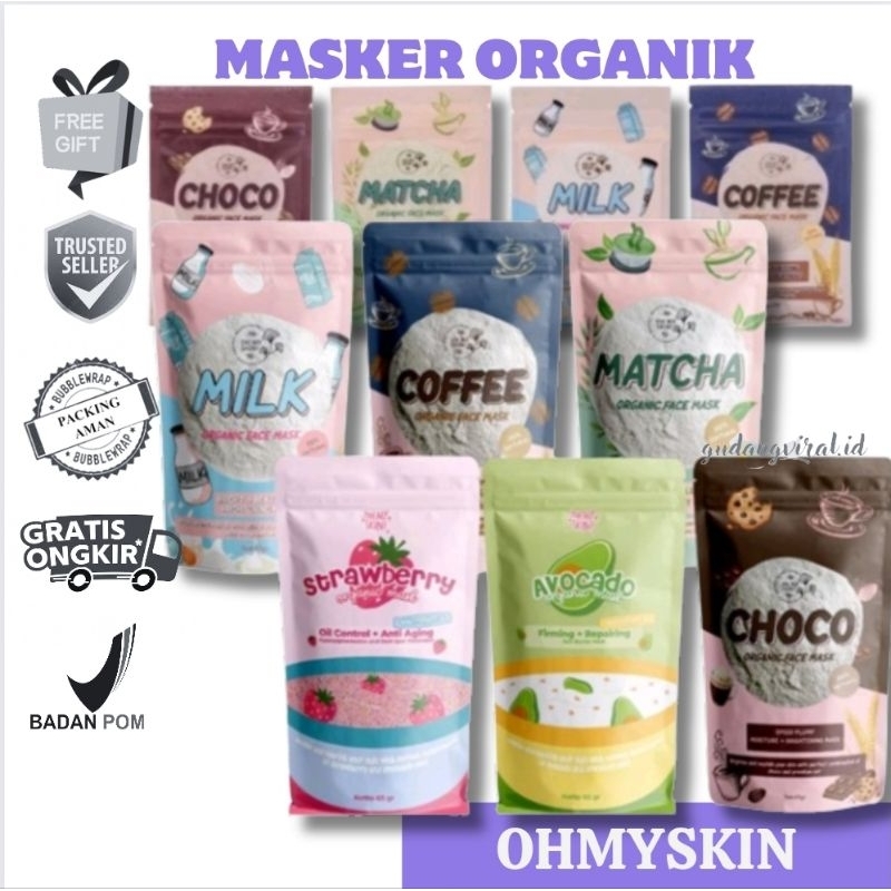 Jual *GV* OH MY SKIN! MASKER WAJAH FACE MASK ORGANIC MASK MASKER ...