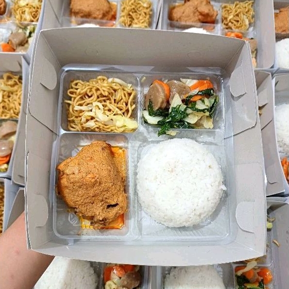 Jual PAKET NASI KOTAK HEMAT B // PAKET NASI KOTAK LEZAT DAN MURAH | Shopee Indonesia