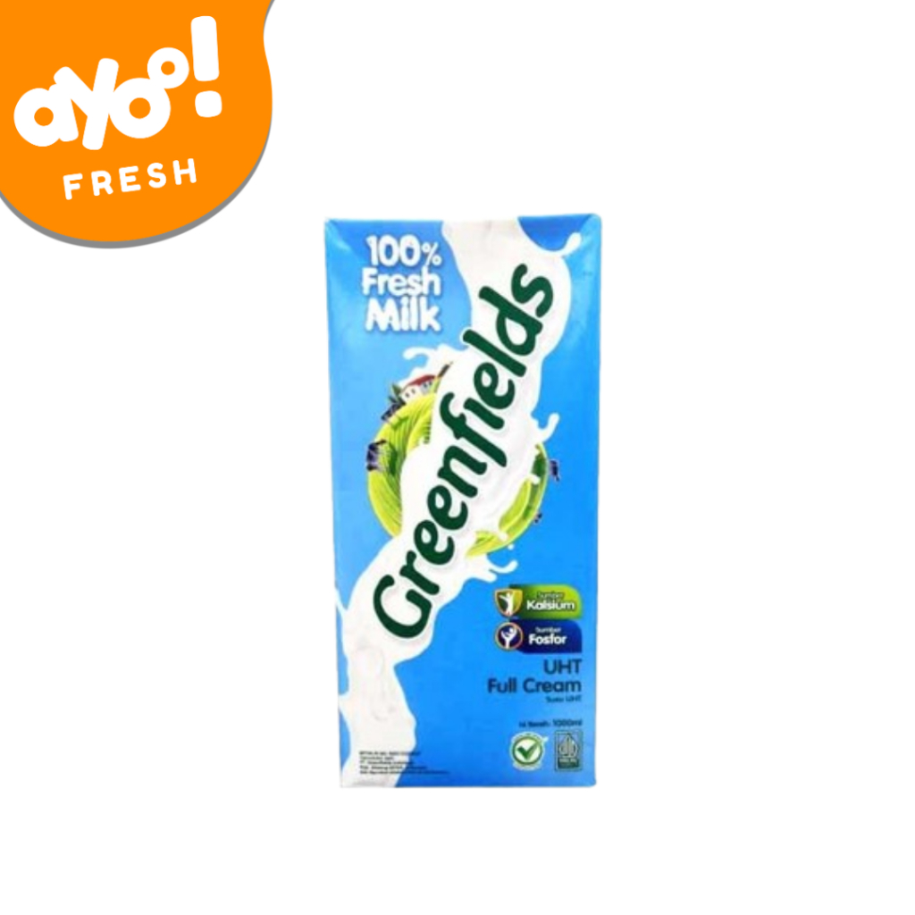 Jual Greenfields Susu UHT Ful Cream 1 Liter | Shopee Indonesia