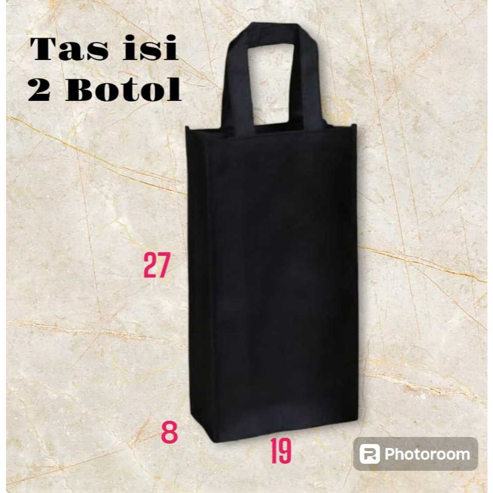 Jual TAS BOTOL ISI 2 BOTOL - TAS BOTOL KOPI SPUNBOND-TAS BOTOL MINUM ...