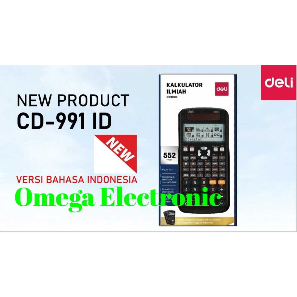 Jual Deli CD-991ID Scientific Calculator FX CD 991 ID Kalkulator Ilmiah ...