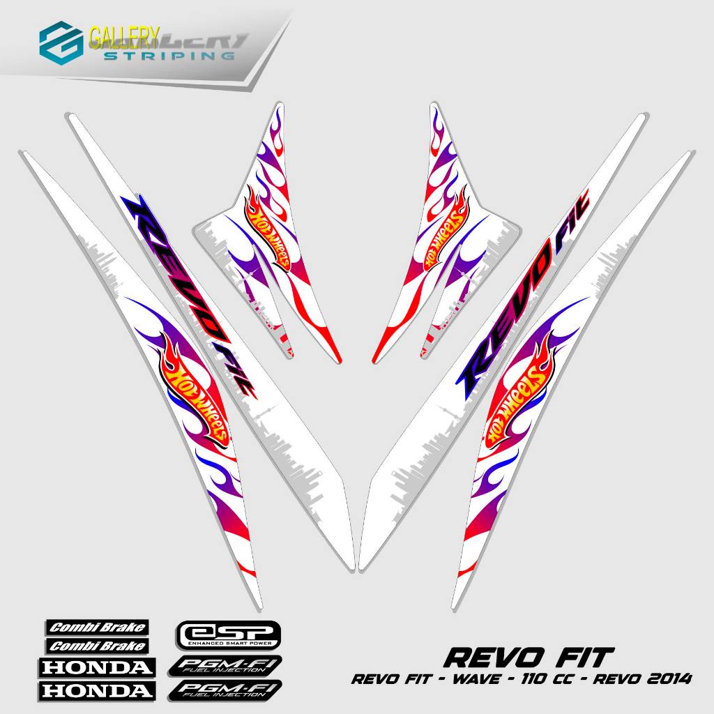Jual Striping Revo Fit Motif 5/2014/Api/Hotwhells/Tribal/Fire/Fi/Stiker ...