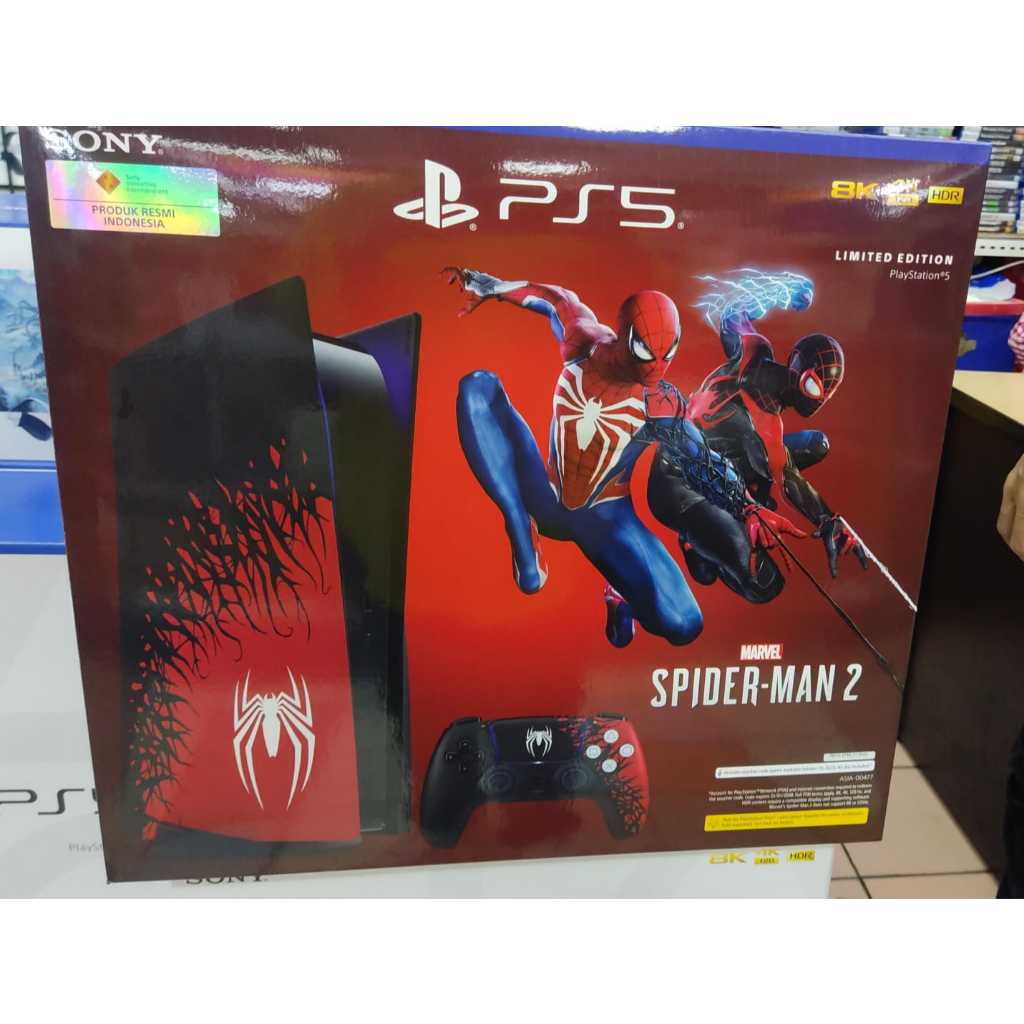 Jual SONY PS5 Console Disc Edition Bundle Spider-Man 2 Limited Edition | Shopee Indonesia