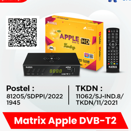 Jual SET TOP BOX MATRIX APPLE KUNING ( TV TABUNG,TV LED) | Shopee Indonesia