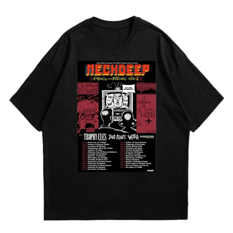 Jual Baju Kaos Musik Band Distro NECKDEEP Tebal 24s | Shopee Indonesia
