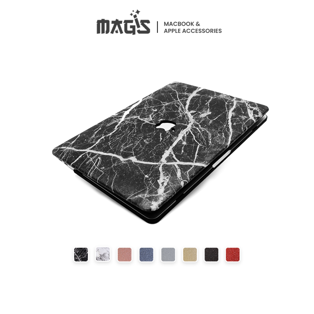 Jual Macbook Case Marble 2 Series Casing Premium Marble Black Series ...