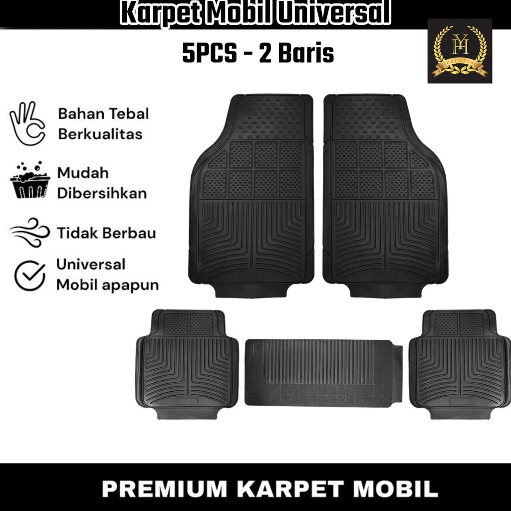 Jual [Y&H] Karpet Mobil Universal Pvc 5 pcs Alas Kaki Mobil/Karpet ...