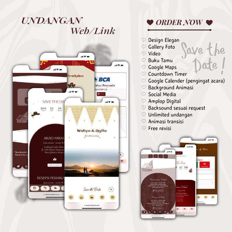 Jual Undangan Digital Website Adat Batak/Karo/Toba/Mandailing/Palembang ...