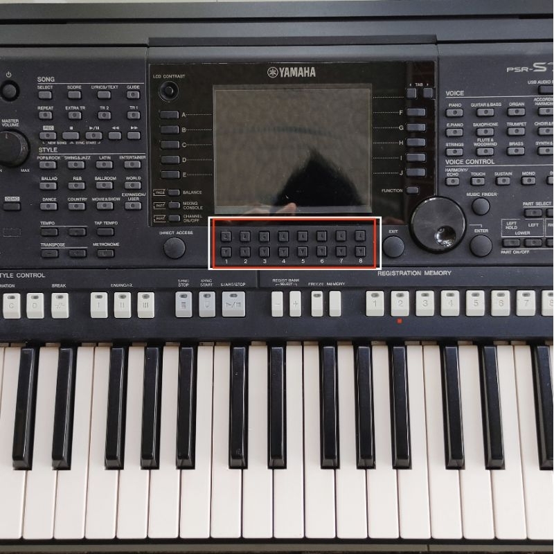 Jual Karet Tombol Select Up Down Keyboard Yamaha psr s700 s900 Or700 ...