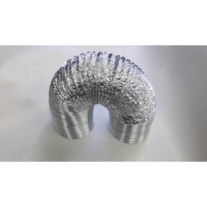 Jual flexible ducting 4 in (5 meter free klem 2 pc) pipa cooker hood ...