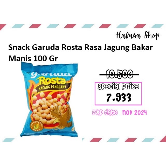 Jual SNACK GARUDA ROSTA RASA JAGUNG BAKAR MANIS 95GR | Shopee Indonesia