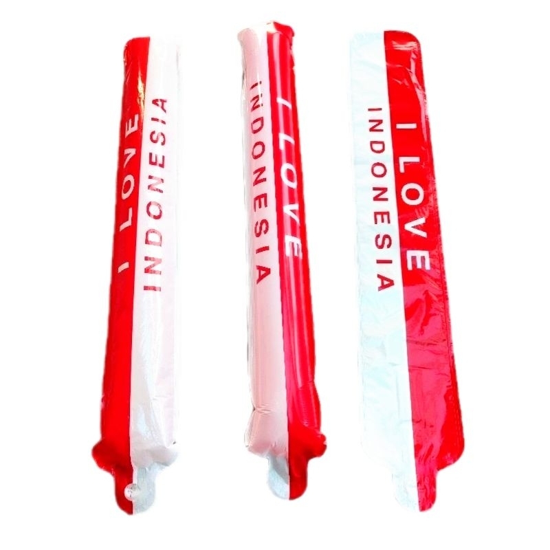 Jual Balon Tepuk Suporter Balon Pentung Support Merah Putih I Love ...