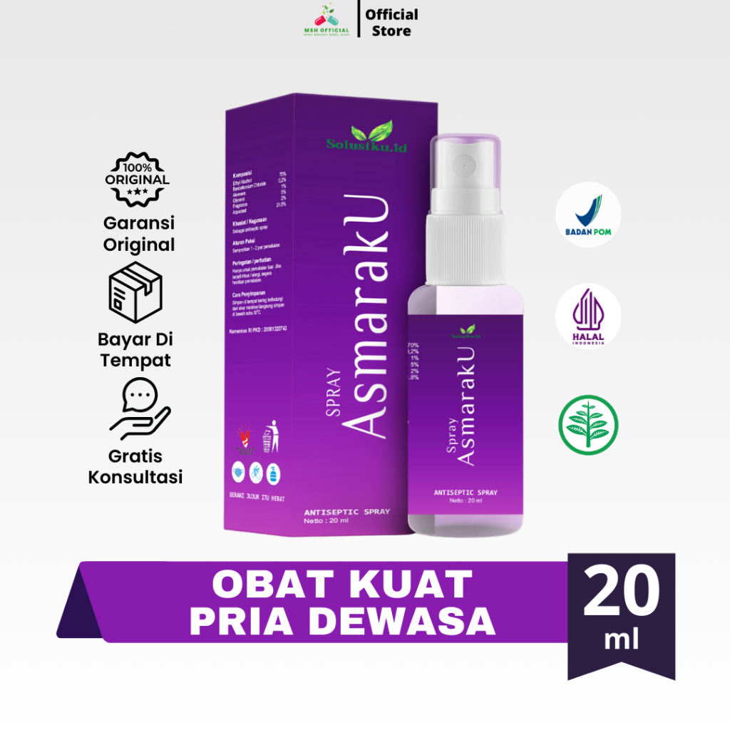 Jual SPRAY ASMARAKU - Obat Kuat Pria Tahan Lama 20ml | Shopee Indonesia