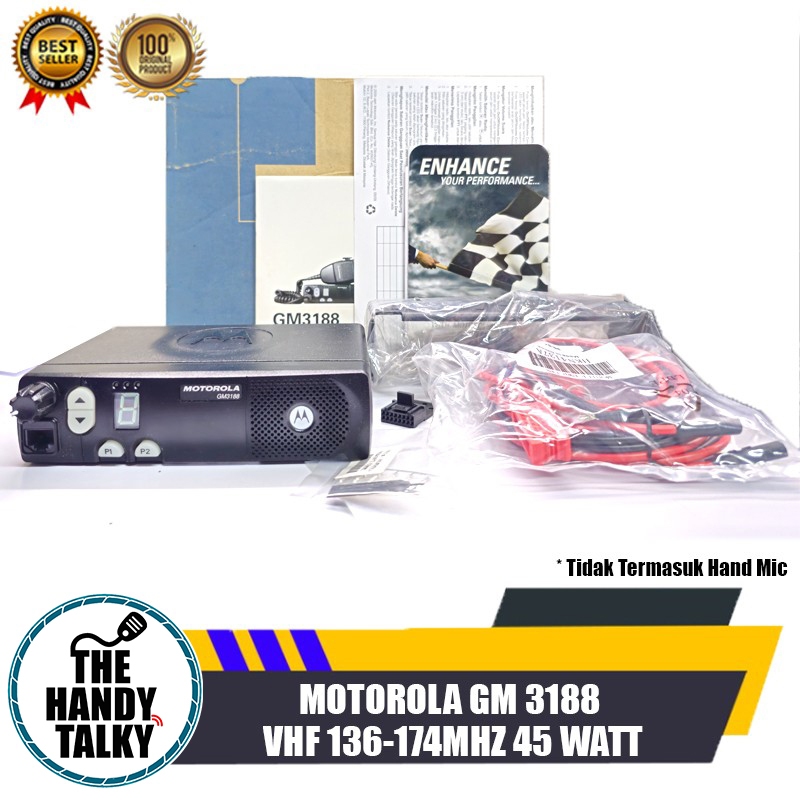Jual Motorola GM 3188 VHF 136-174 Mhz 45W Radio Rig Motorola Gm3188 VHf 45Watt Baru Gm-3188 ...