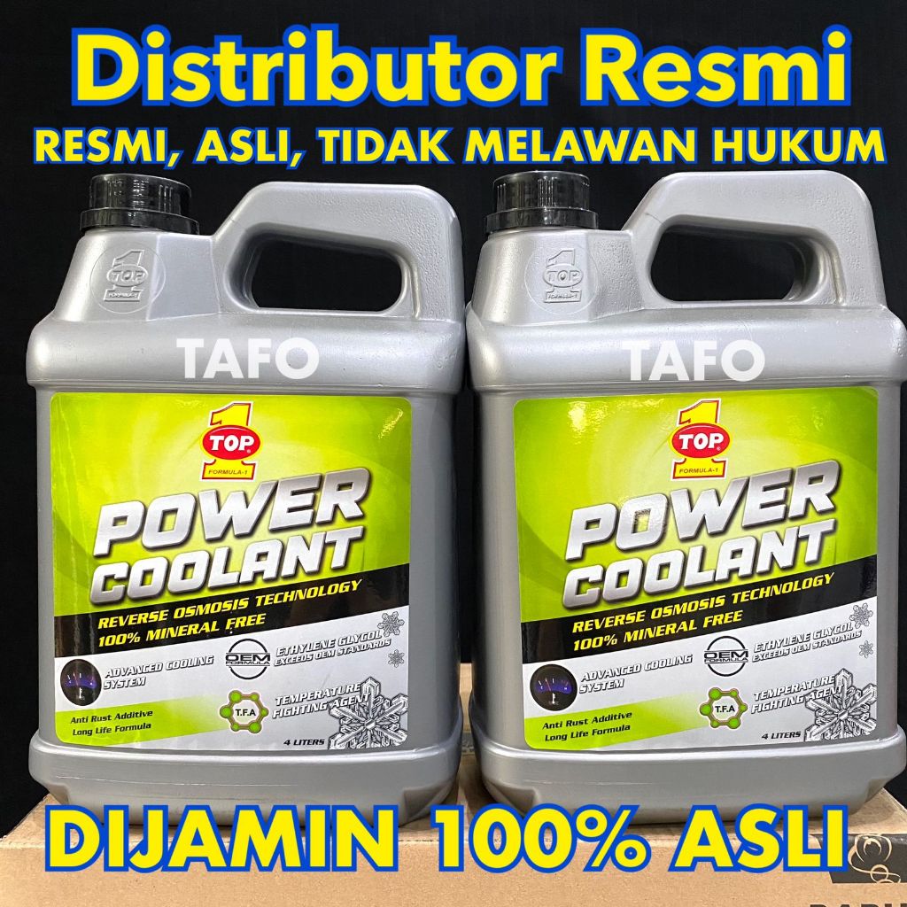 Jual TOP1 POWER COOLANT RADIATOR GALON 4 LITER / TOP 1 RADIATOR COOLANT ...