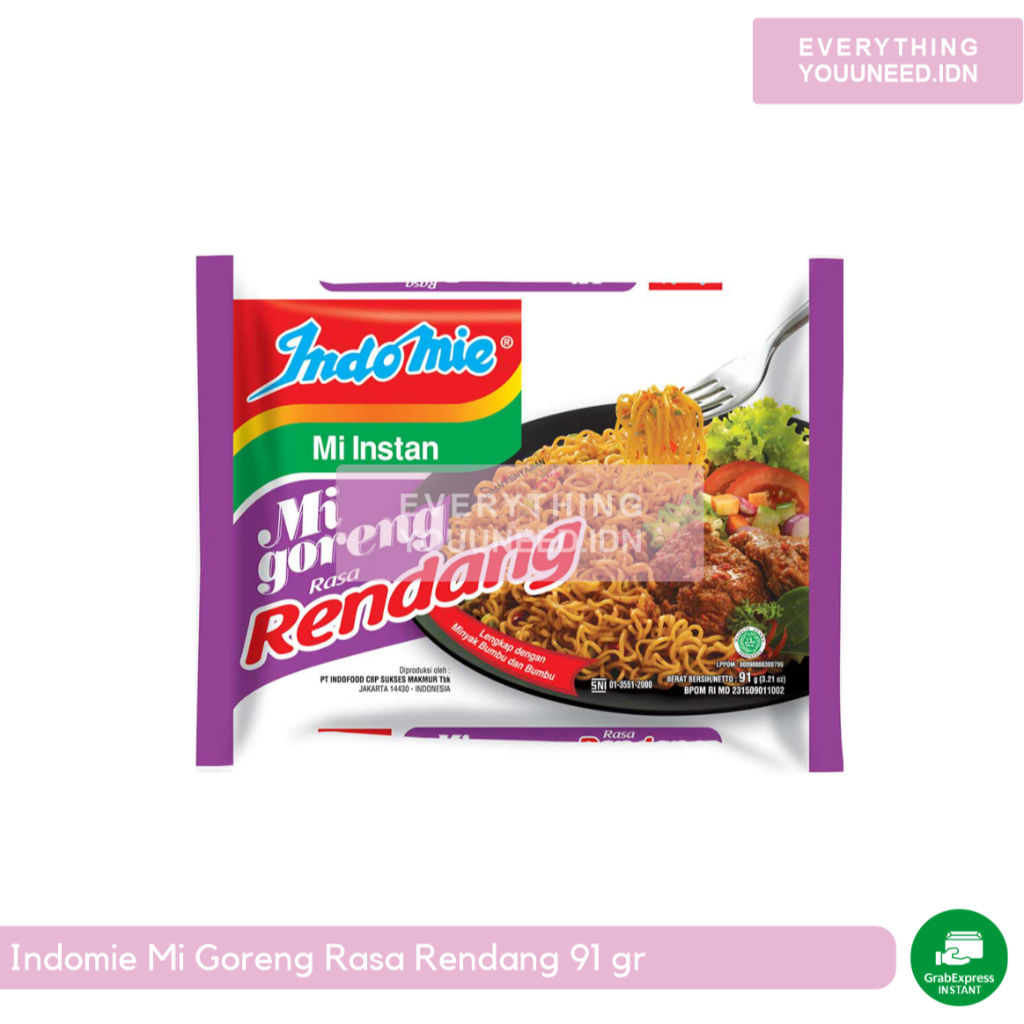 Jual Indomie Mi Goreng Rasa Rendang 91 gr | Shopee Indonesia