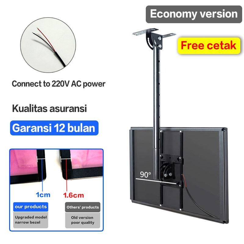 Jual READY LED Cafe Menu Board BRACKET | LED Signboard | Light Board ...