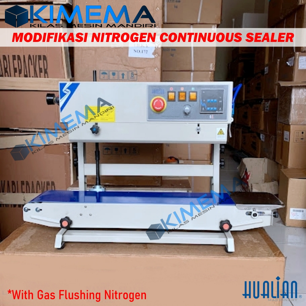 Jual Mesin Sealer Plastik Kembung Isi Nitrogen Continuous Press Plastik ...