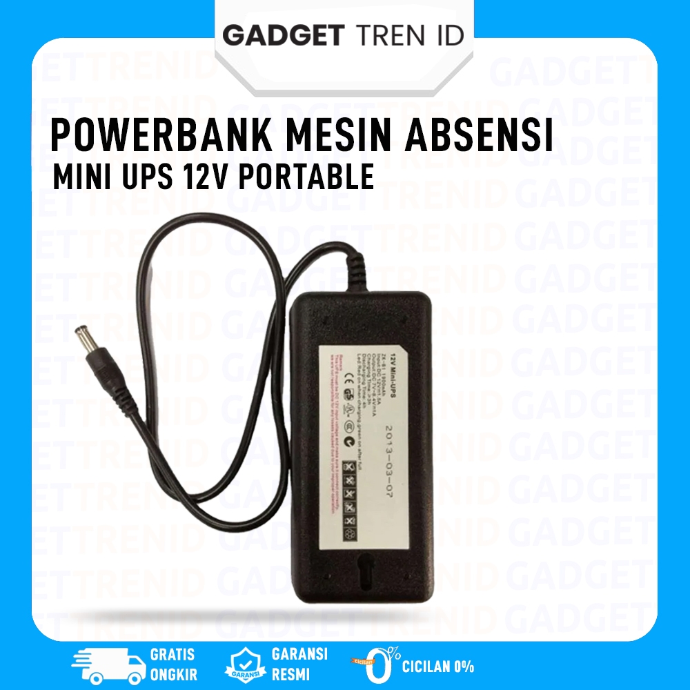 Jual Powerbank Mesin Absensi & Akses Kontrol Mini UPS 12V UPS Portable ...