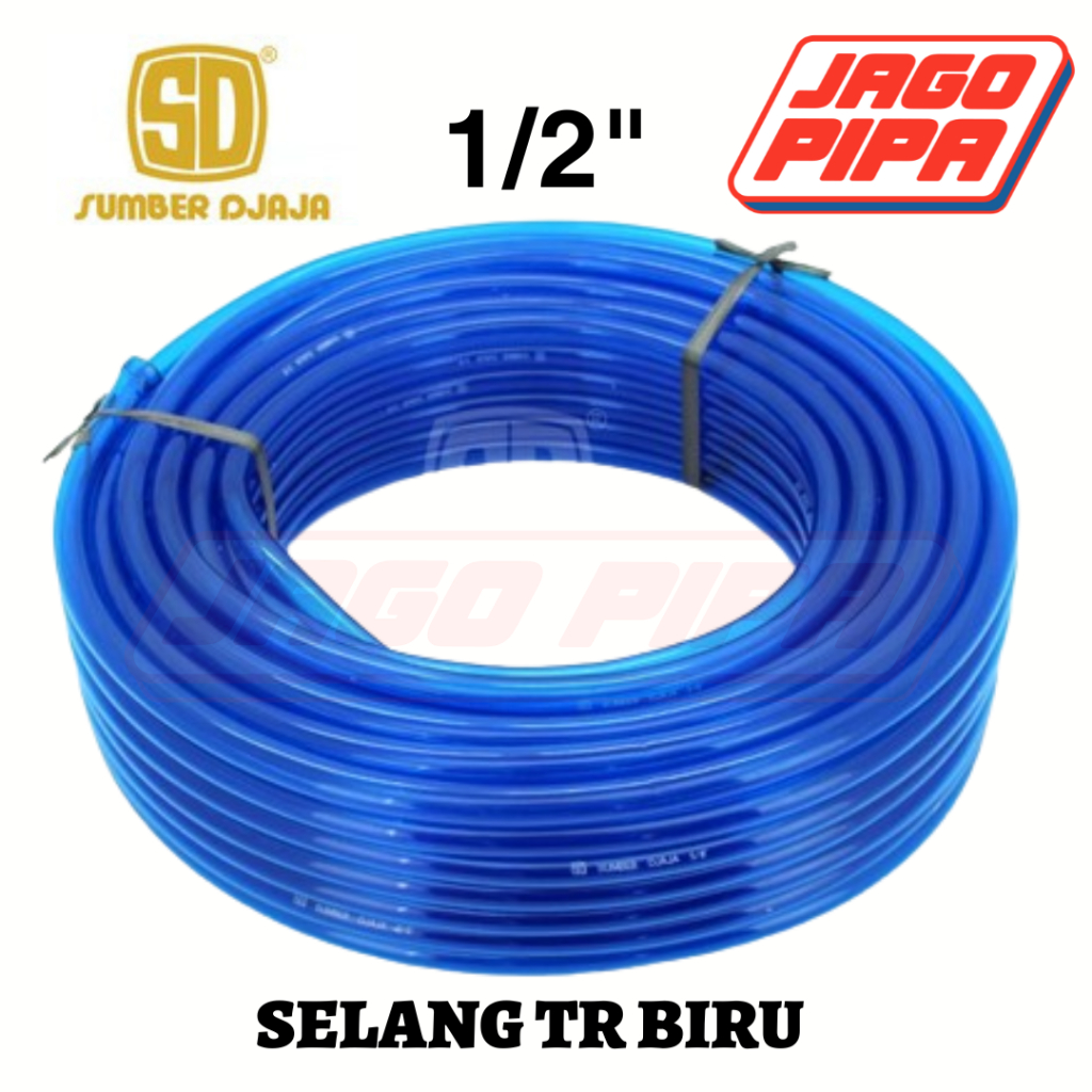 Jual Selang Air Plastik (PVC) TR Sumber Djaja 1/2" Per Meter - Biru ...