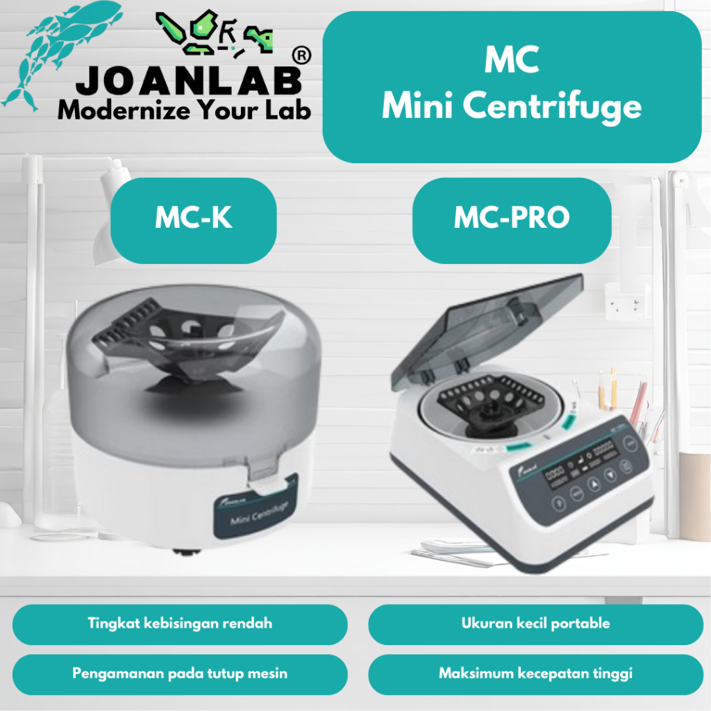 Jual JOANLAB Mini Centrifuge 8 hole 7000/12000 RPM Lab Kecantikan Dokter Rumah Tangga MC-7K/12K ...