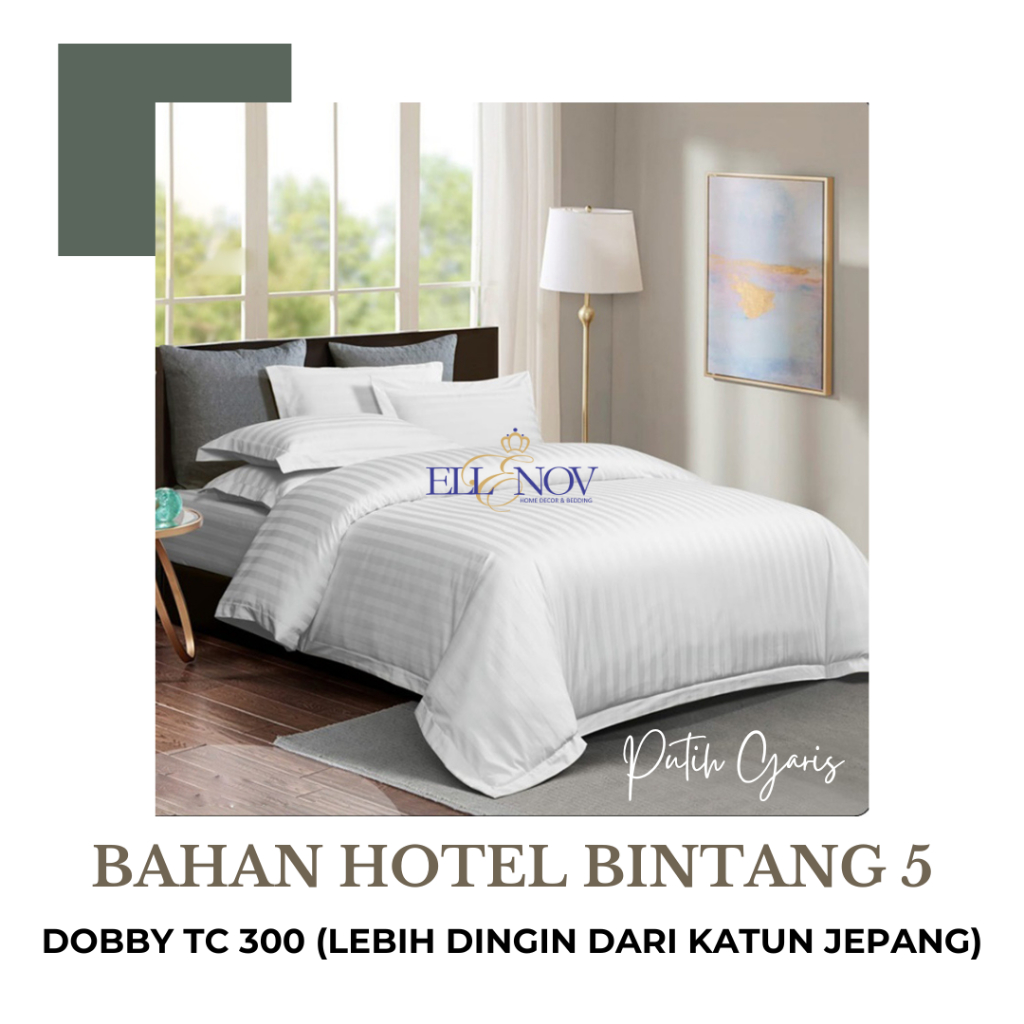 Jual Ellenov Sprei Hotel Kingkoil Bahan Dobby (Belum Termasuk Bedcover ...
